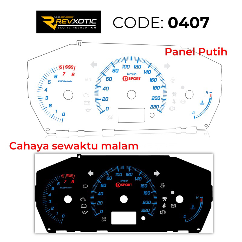 Papan Panel Meter Custom Perodua MYVI GEN-1 GEN1 First Generation ...