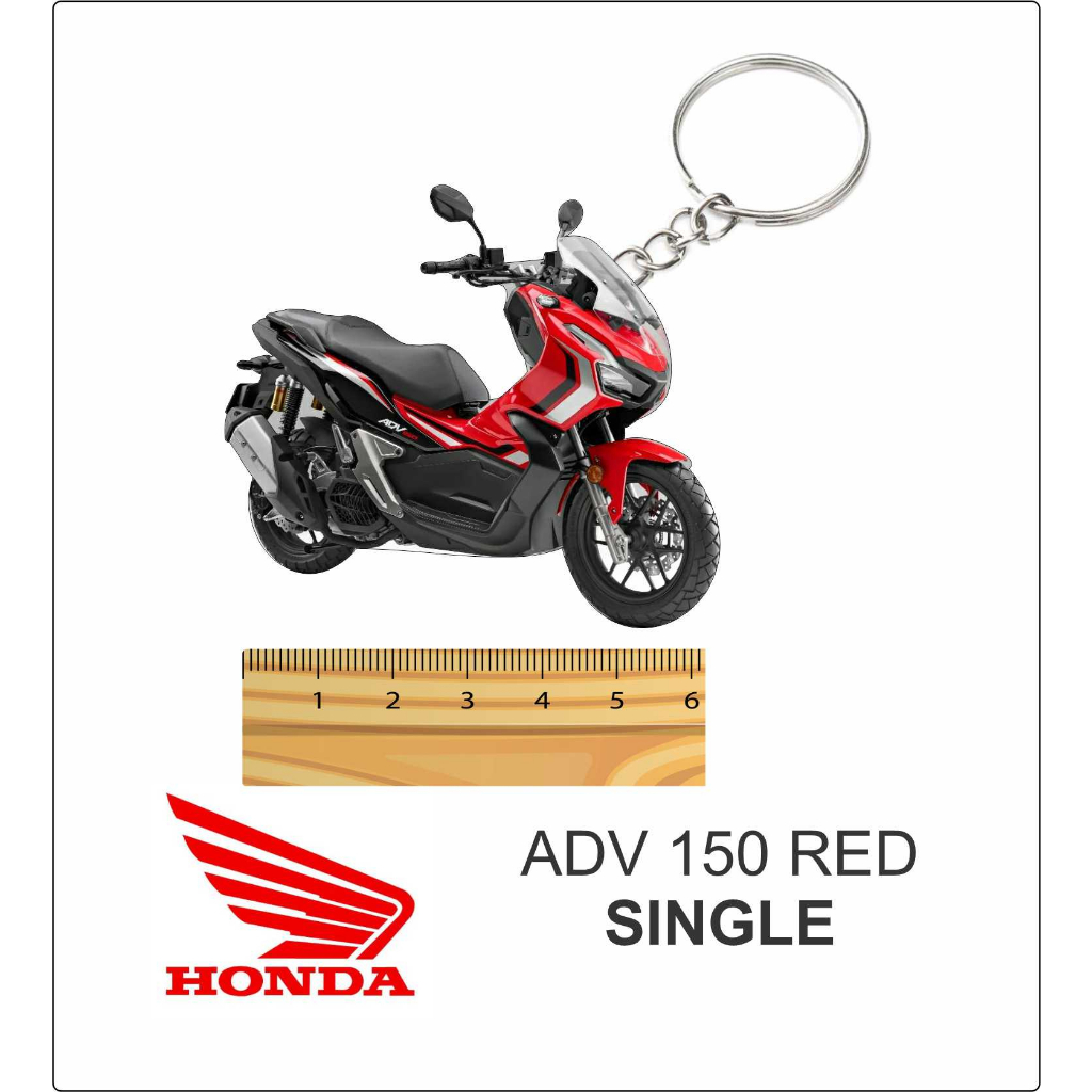 honda adv 150 adv150 red keychain 2d adv keychain | Shopee Malaysia