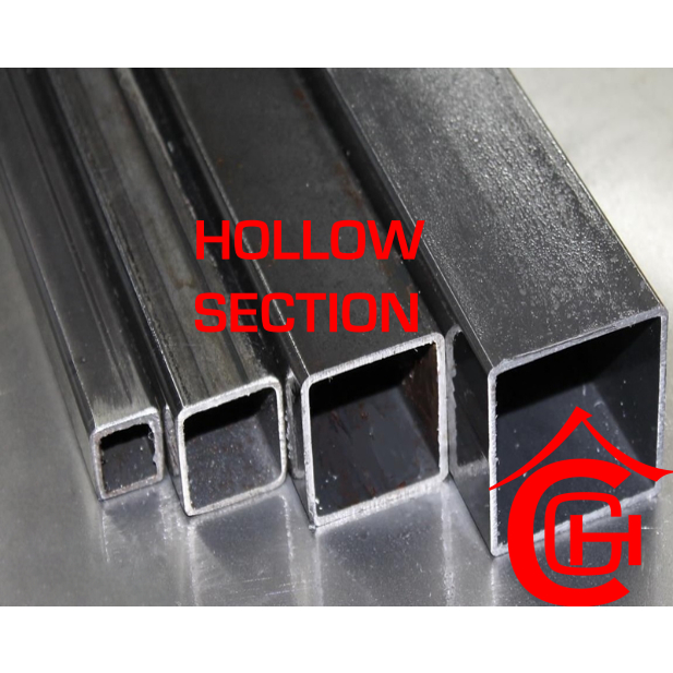 Square Pipe Mild Steel/Besi Bumbung/Pipe Empat Segi Custom Size 1/2"/5/ ...