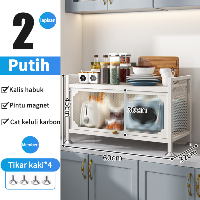 Rak Kabinet Dapur Kitchen Cabinet Rack Microwave Oven Cabinet Kitchen ...