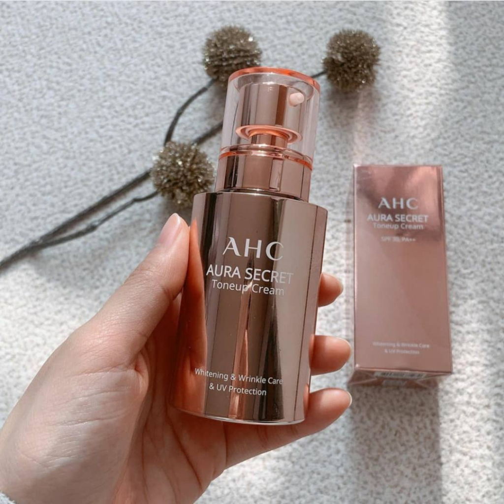 【现货】韩国 AHC Aura Secret Tone Up Cream SPF30 PA++ (10g/50g) AHC AURA 欧若拉秘密 无瑕提亮霜 | Shopee Malaysia