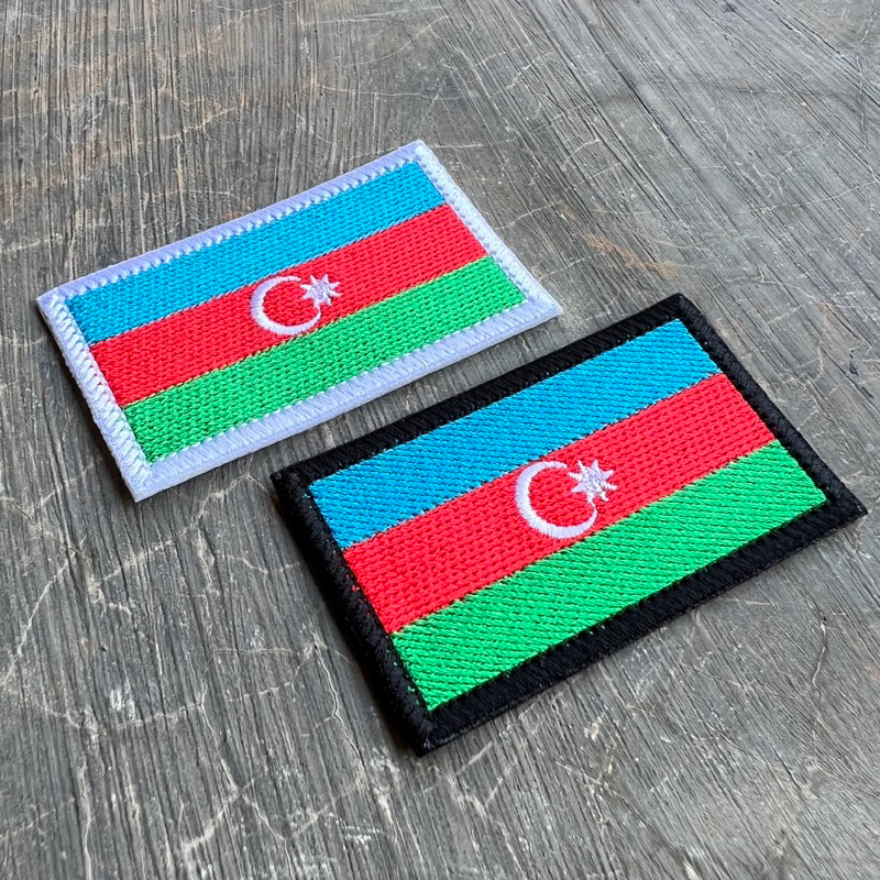 Flag Azerbaijan Embroidered | Shopee Malaysia