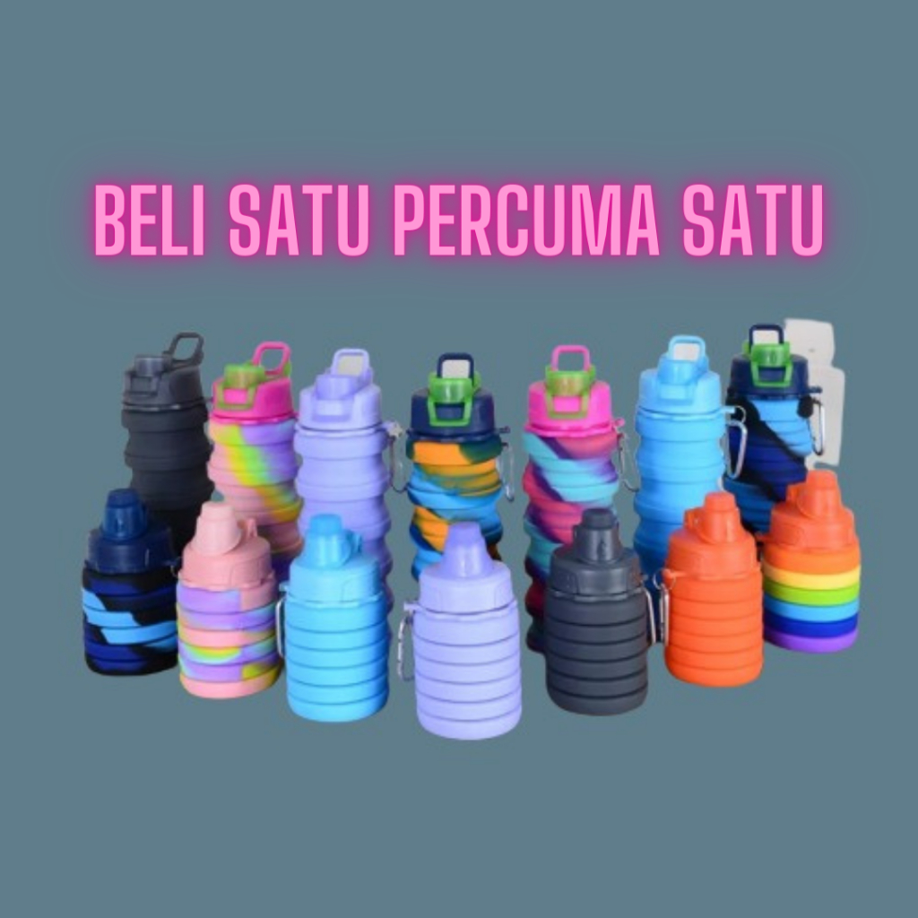 Botol Air Kanak Budak Perempuan Lelaki Collapsible Water Bottles Travel ...