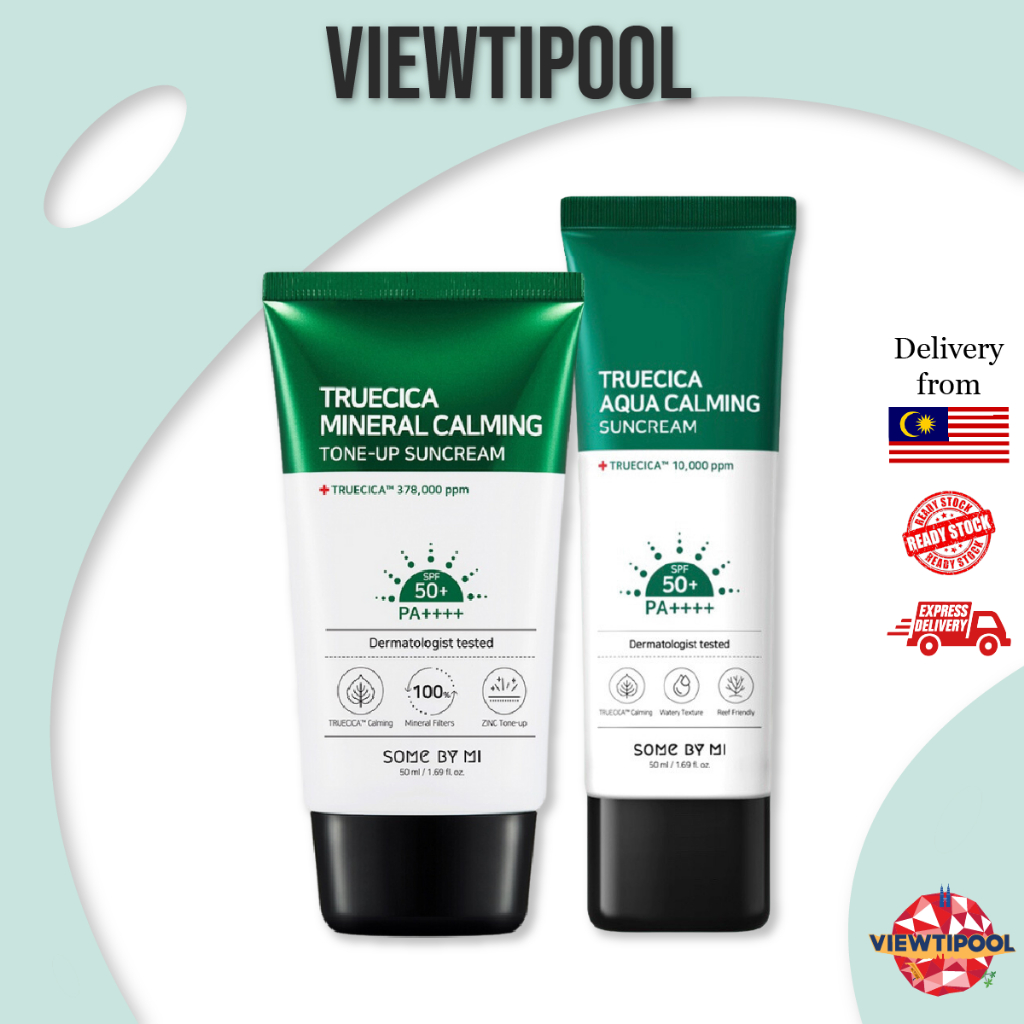 Some By Mi Truecica Aqua / Mineral Calming Tone up Suncream Sunscreen ...