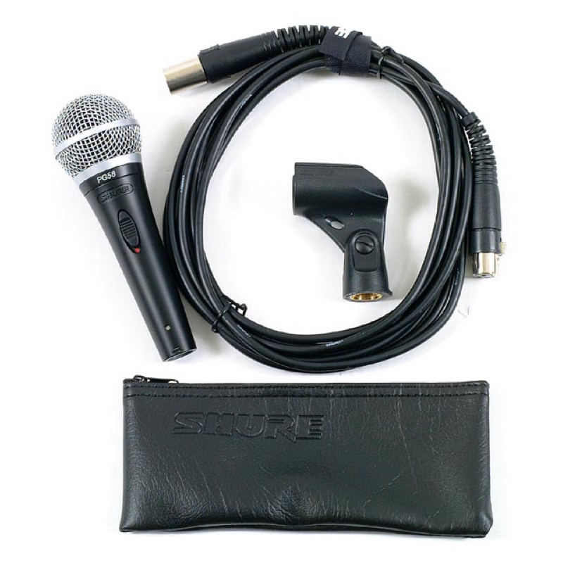 Shure PG58 Dynamic Cabe Professional Microphone w/Original Box/Manual&3-Pin Cable | Shopee Malaysia