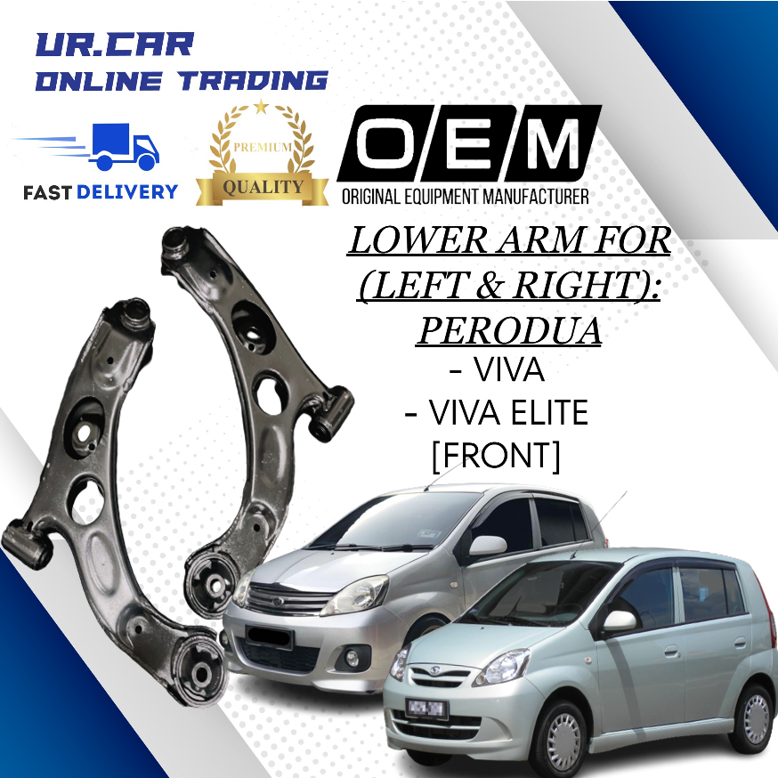 PERODUA VIVA , VIVA ELITE FRONT (DEPAN) LOWER ARM 100% PREMIUM QUALITY ...