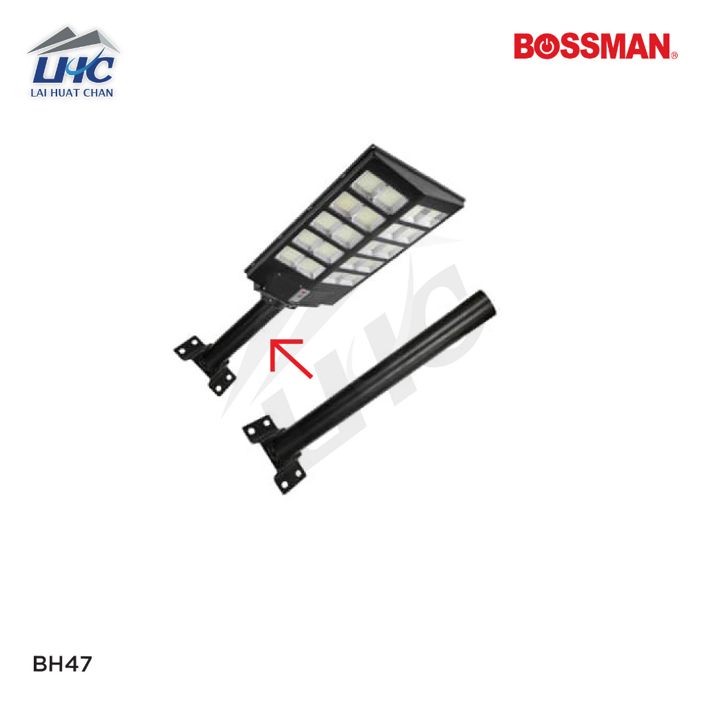 BH47 BOSSMAN LED Solar Street Light Holder Only (for B1200W) 街灯支架 ...