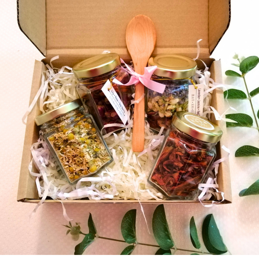 Tea Circle | Enchanting Flower Tea Set | 4 Flowering Teas (100ml) , 1 ...