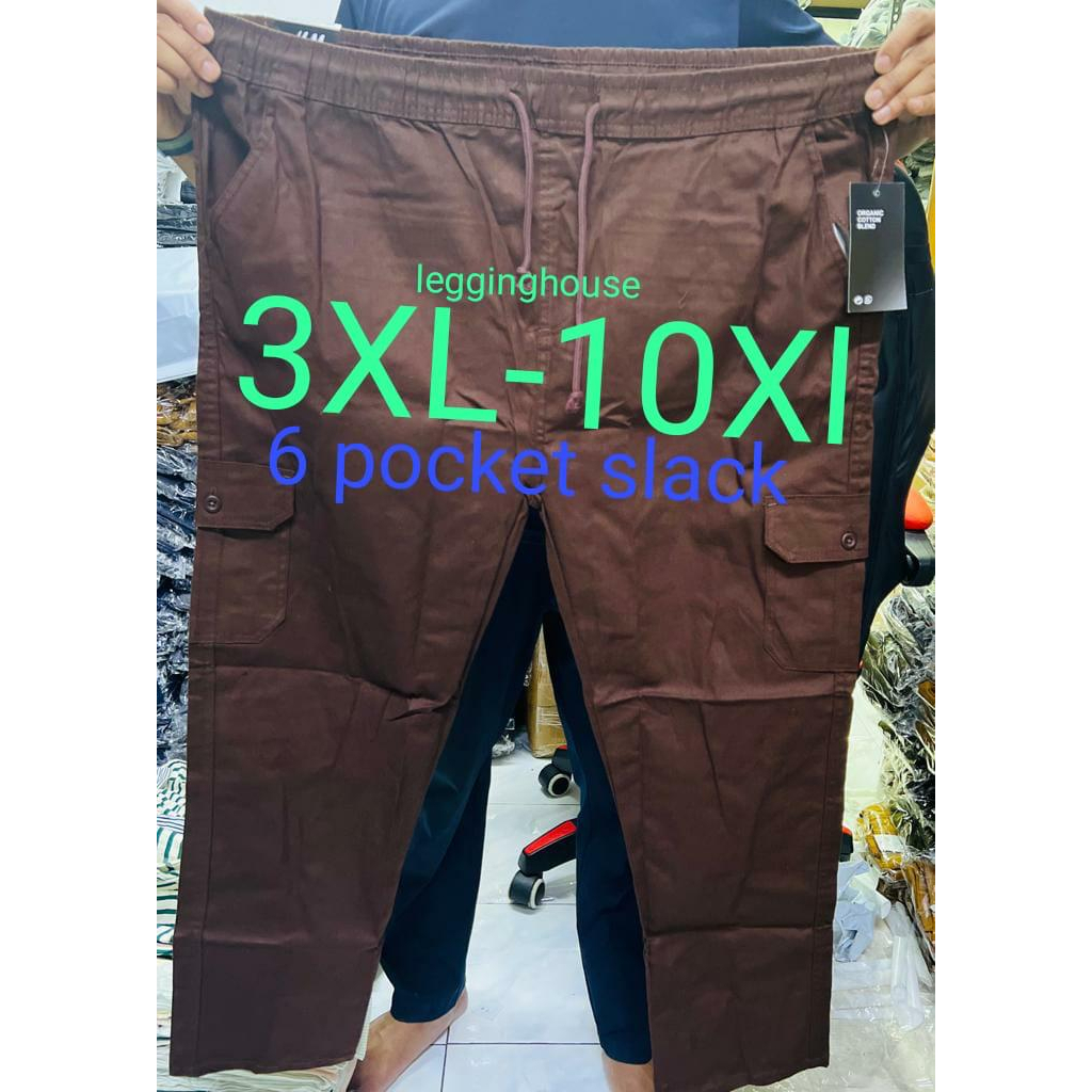 (3xl-10xl) Cargo Premium & Export Quality Slack 6 Pocket Cargo Pant ...