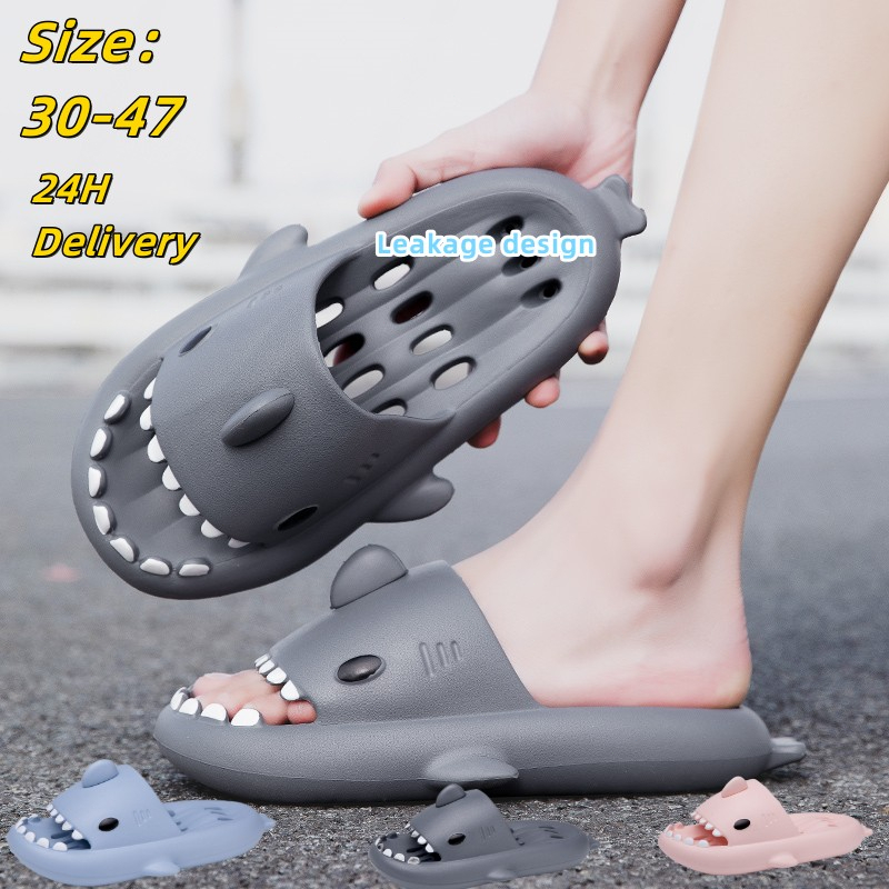 Shark Slipper Selipar Dewasa Adult Shark Slipper Sandal Indoor and ...