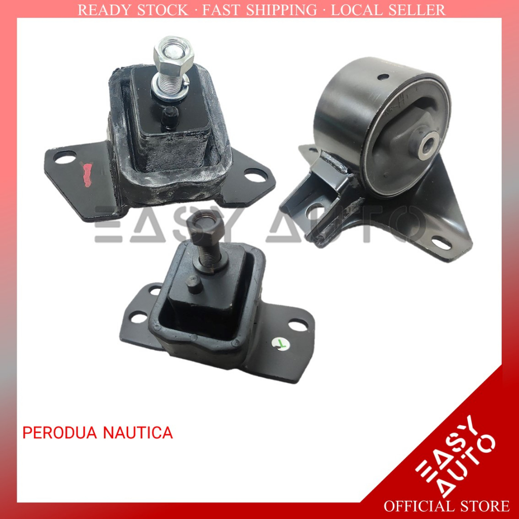 ENGINE MOUNTING KIT 1SET 3PCS !! -PERODUA NAUTICA (EASY AUTO) | Shopee ...