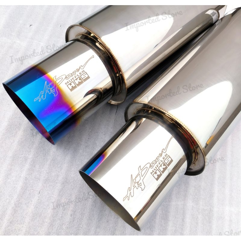 HKS 🔥6.5" Muffler Ekzos Import Jepun 🇯🇵 Evo 7 8 9, Wira, Satria, Waja ...