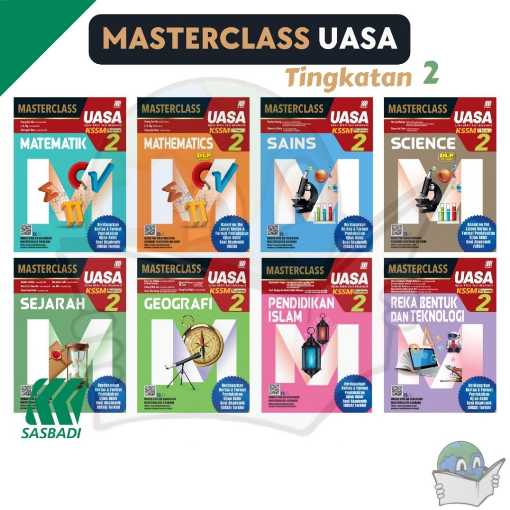 Buku Rujukan MasterClass UASA 2023 Tingkatan 2 - BM/Mate/Maths/Sains ...
