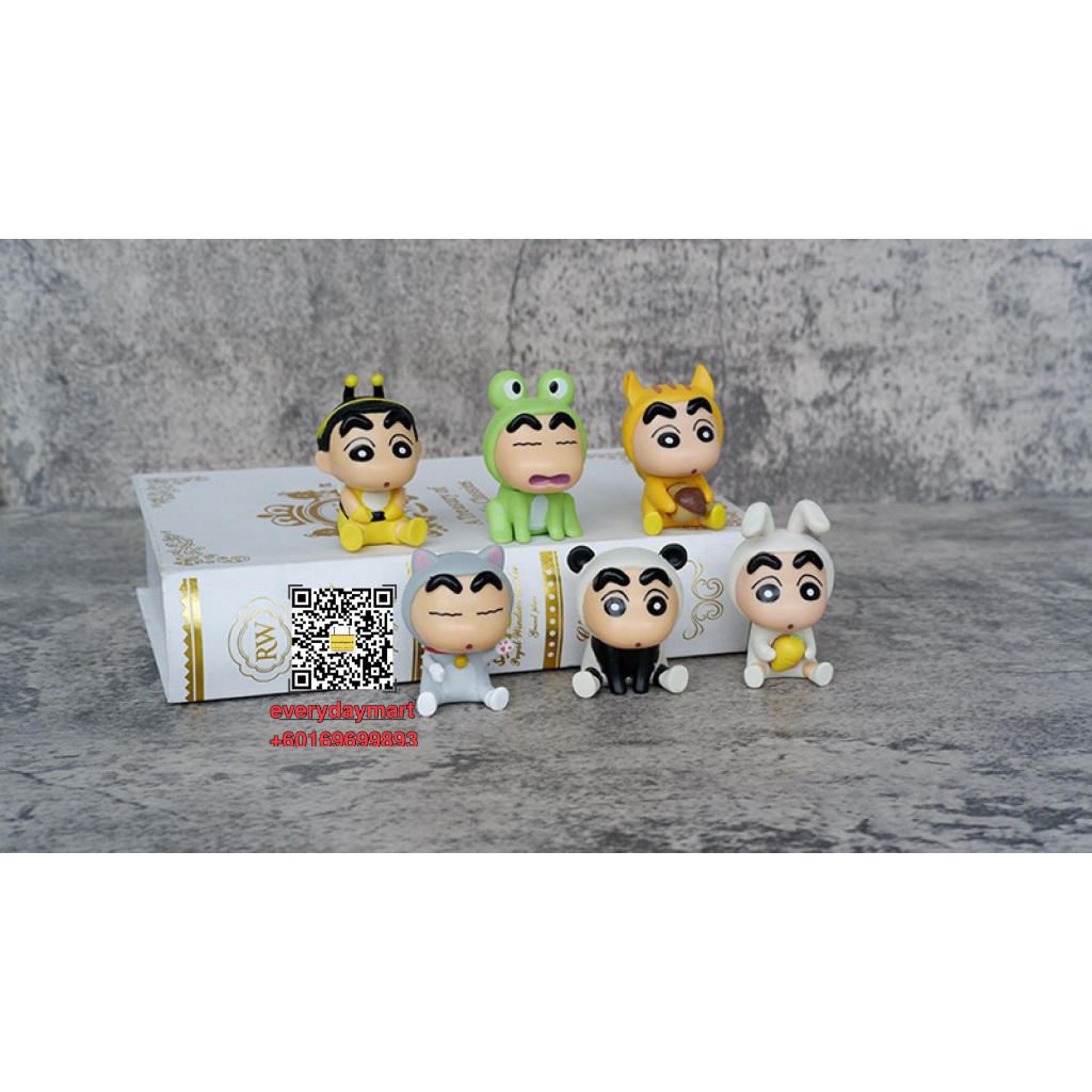 CRAYON🔥SHIN CHAN COSPLAY RABBIT 6⃣️ PIECES IN A SET Q VERSION🔥ACTION ...