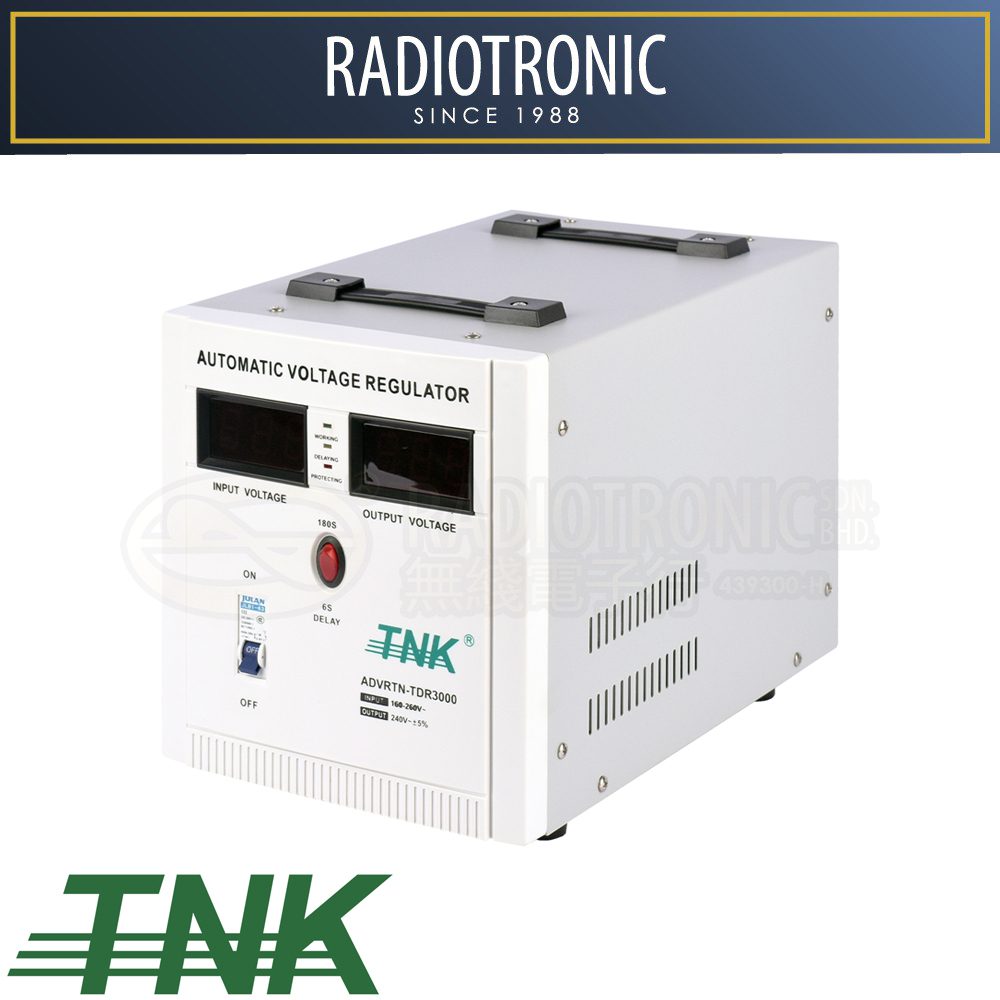 TNK TDR3000 3000VA Heavy Duty AVR Automatic Voltage Regulator [SIRIM ...