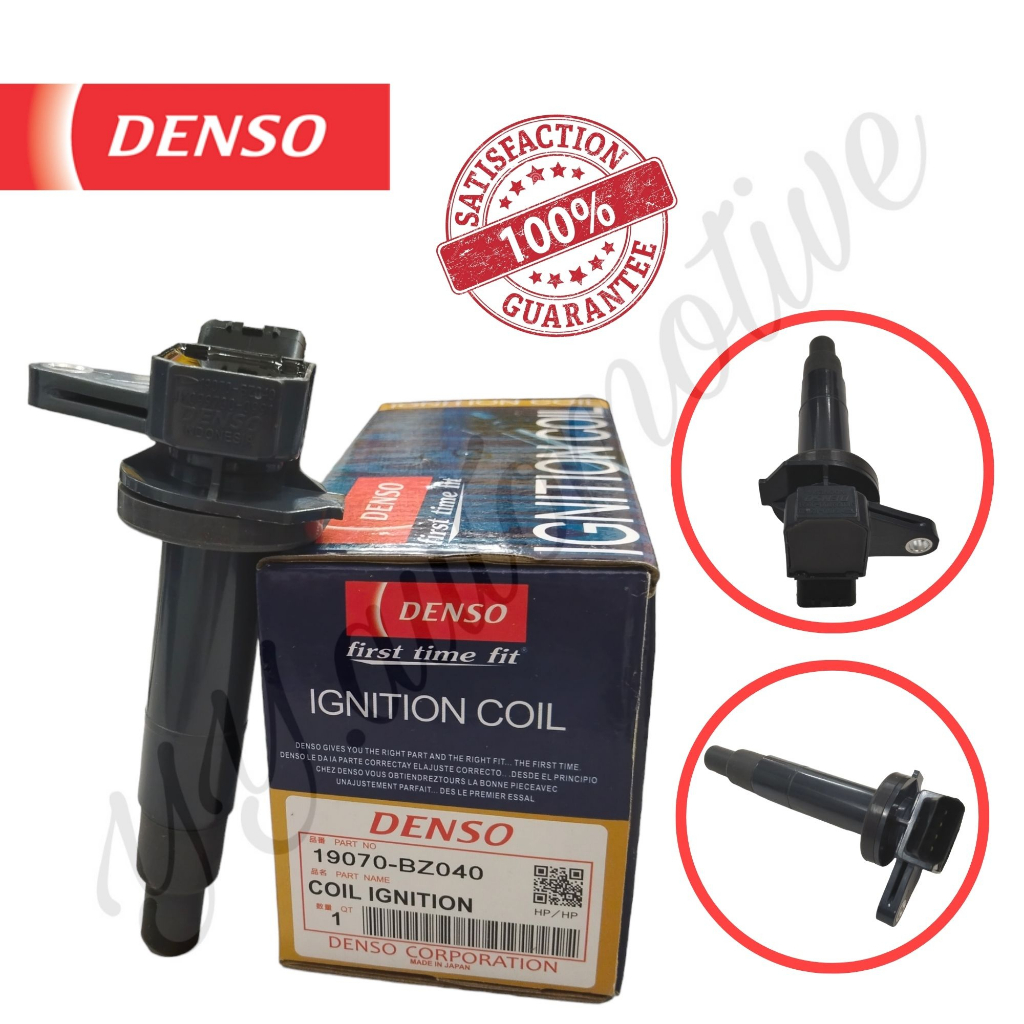 19070-BZ040 DENSO IGNITION COIL AVANZA RUSH MYVI ALZA PASSO PLUG COIL ...