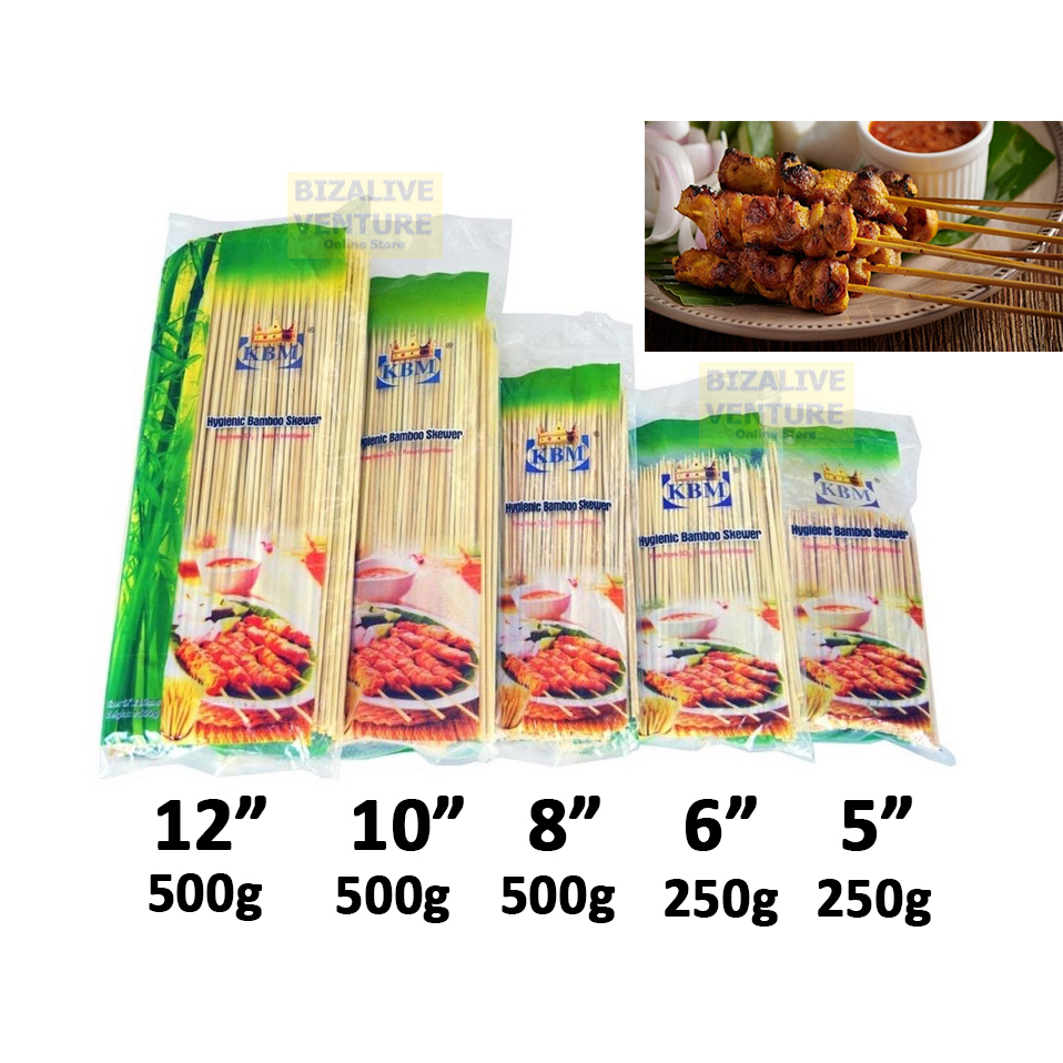 Hygienic Bamboo Skewer Satay Stick | Bamboo Satay Stick | Lidi Satay ...