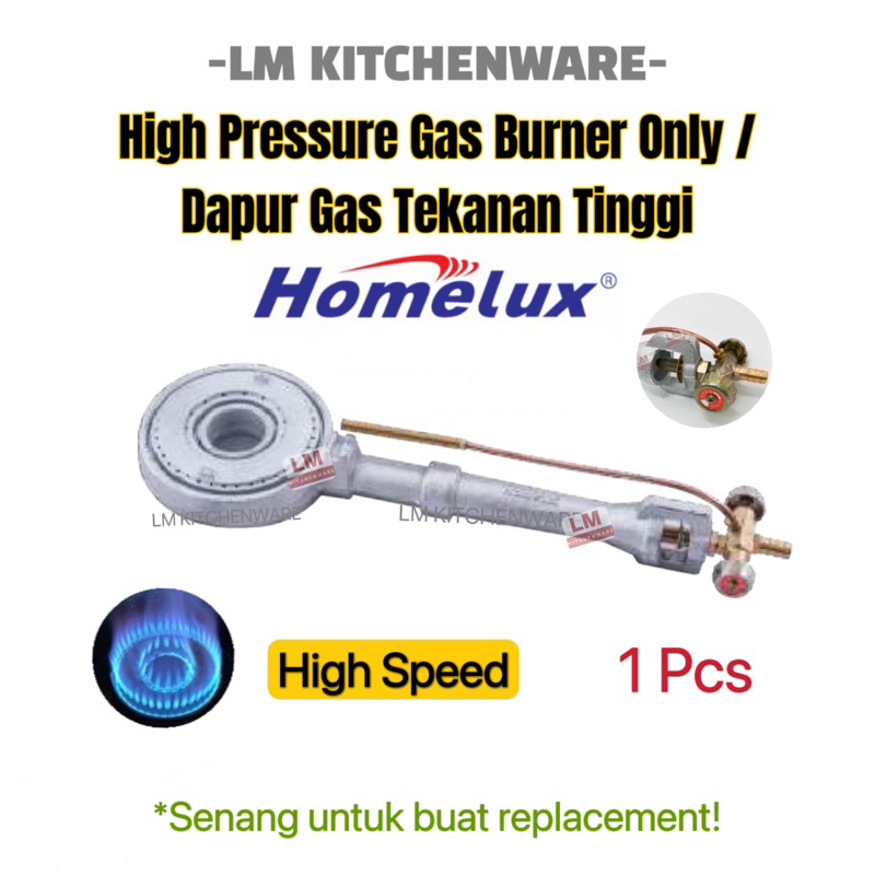 HOMELUX HIGH PRESSURE GAS STOVE BURNER ONLY/5B HIGH SPEED BURNING STOVE ...