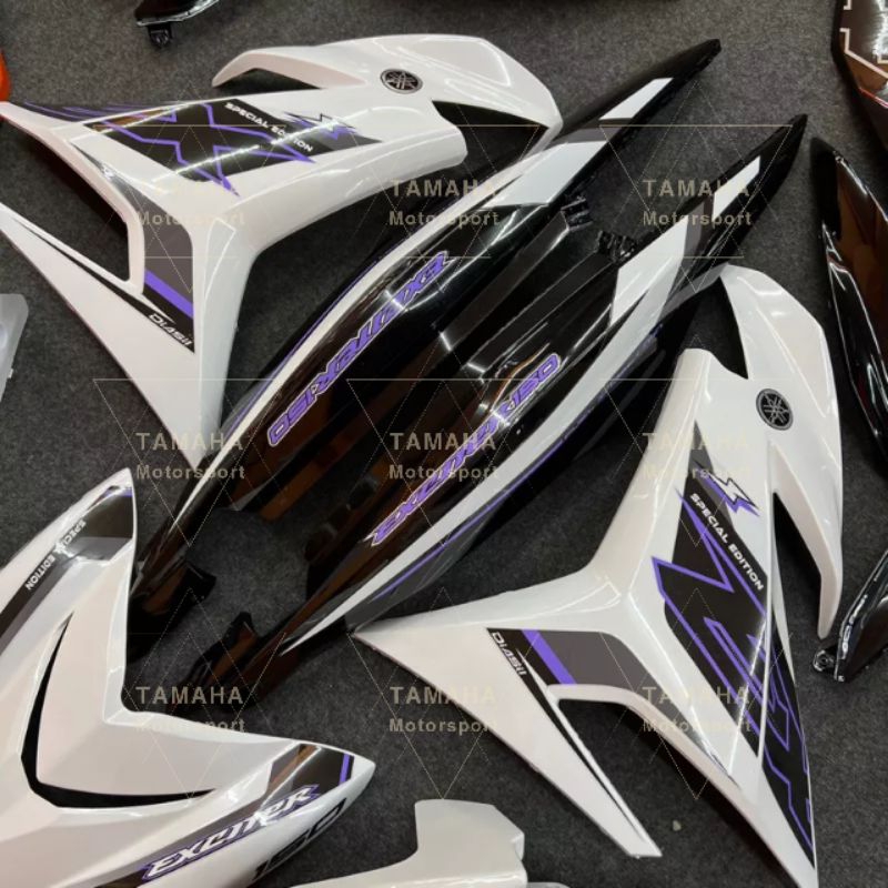 YAMAHA Y15 Y15zr V1 V2 Exciter 2023 special edition purple black tanam 2k cream white Cover set ...