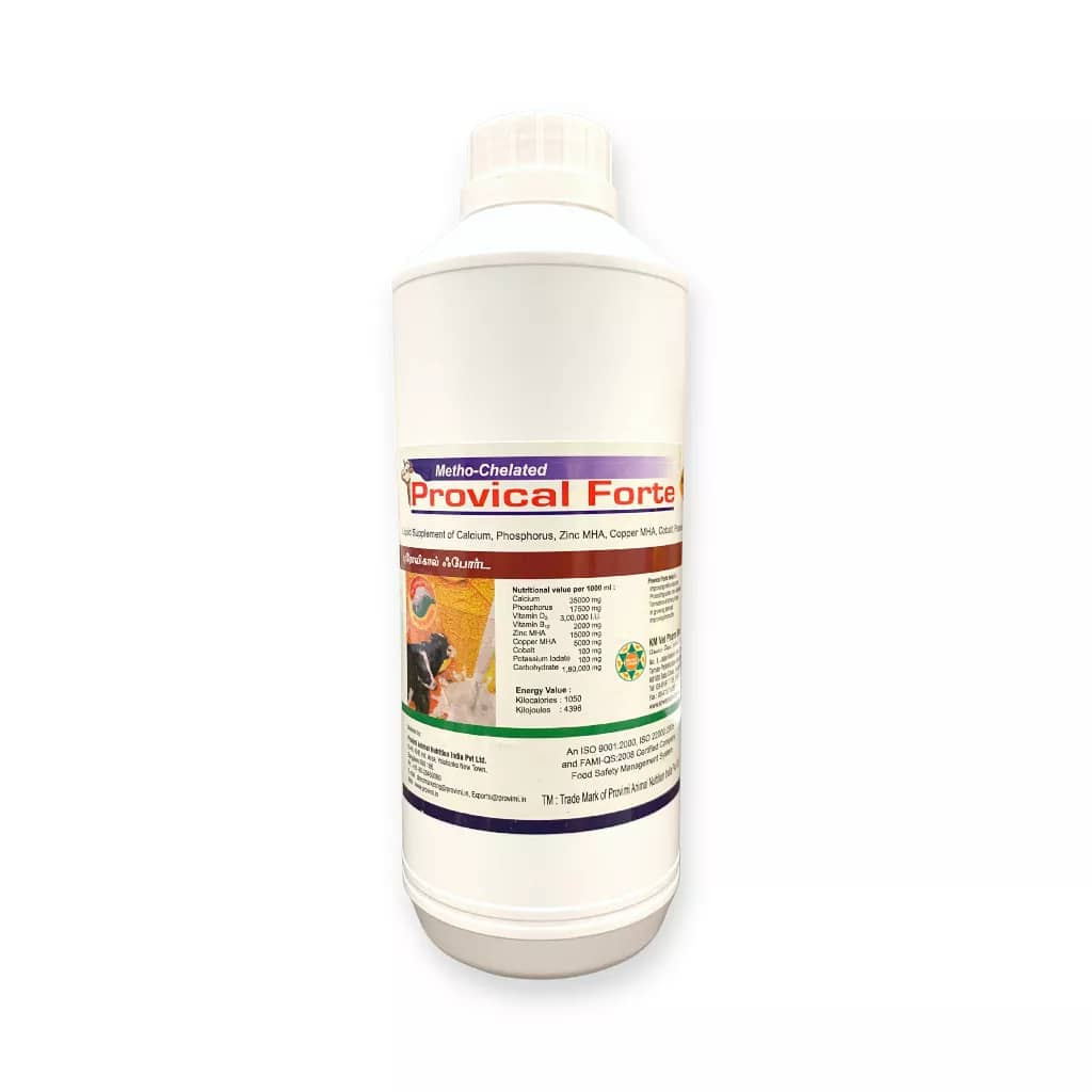 PROVICAL FORTE 1 LITER Calcium, Phosphorus, Zinc, Copper, Vit B & D etc ...