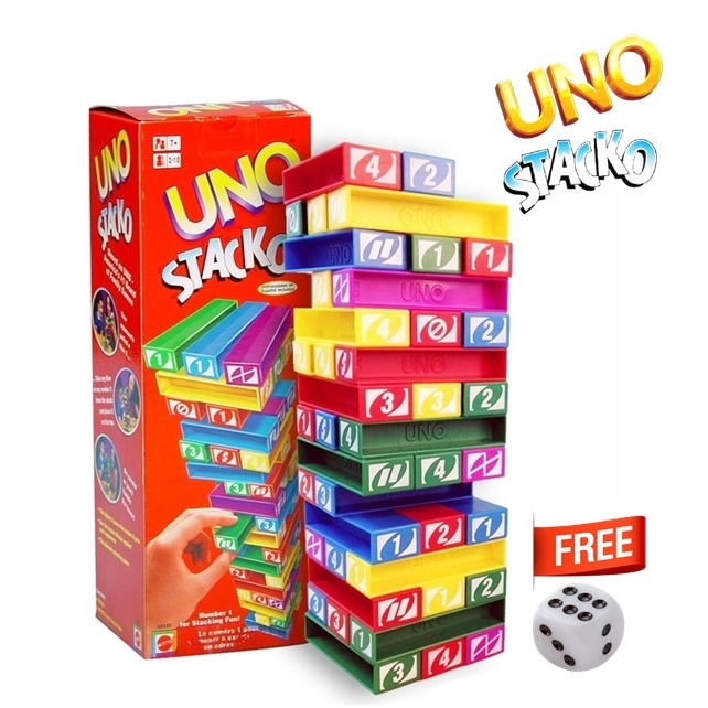 Family Game Stacko Stacking Block Tumble Tower Board Games Toys ...