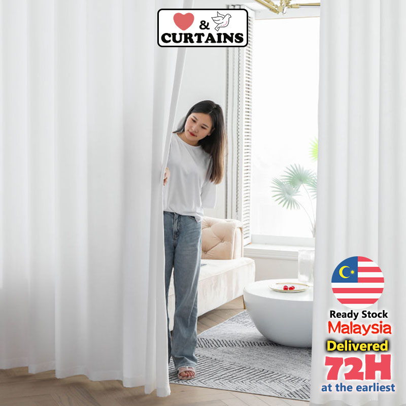 White Sheer Curtains for Windows Sheer Sliding Door Curtain for Living Room Bedroom Velvet Sheer ...