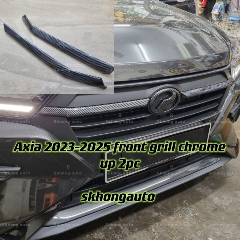 Perodua axia new 2023 accessories carbon fiber exterior decoration gear ...