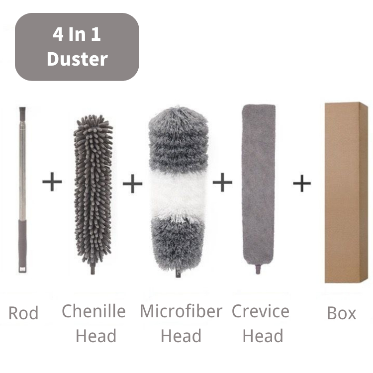 [Ready Stock] 4 IN 1Duster 250cm Long Microfiber Duster with Bendable ...