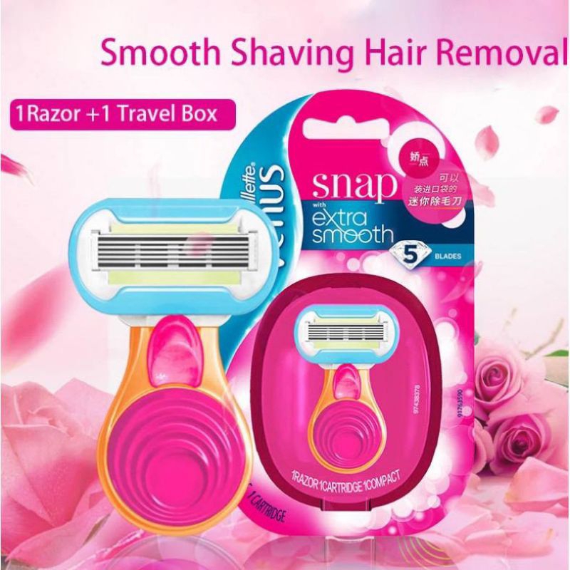 Gillette Venus Snap with Embrace Razor (1 Handle + 1 Blade) | Shopee ...