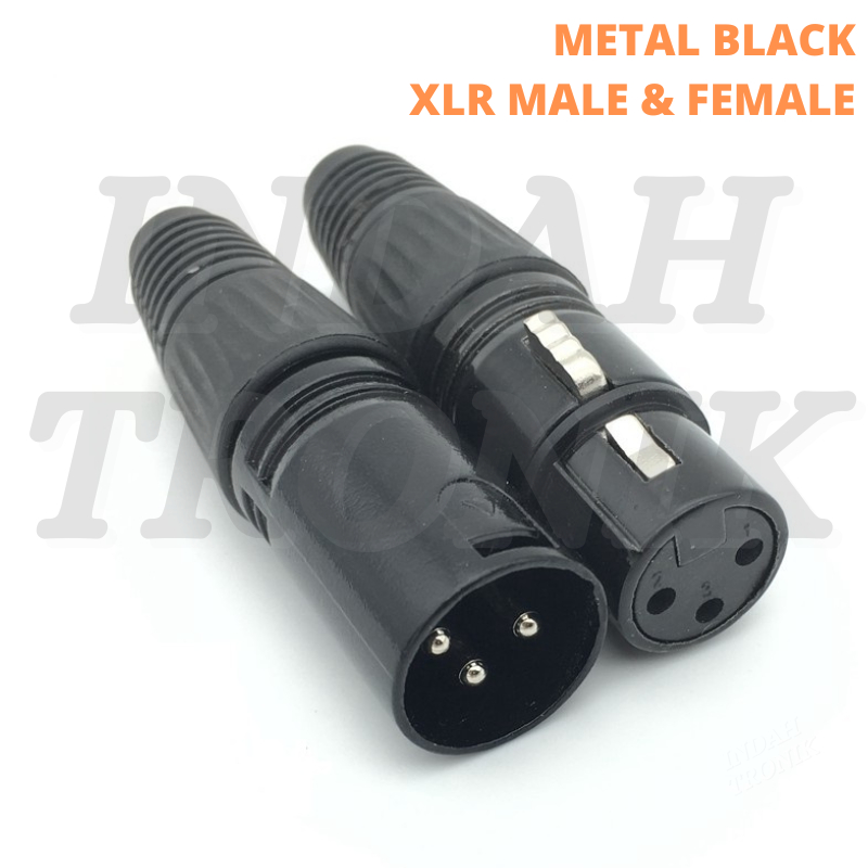 3 Pin XLR Connector Female & Male 3 Pole Plug & Socket Jack Mikropon ...