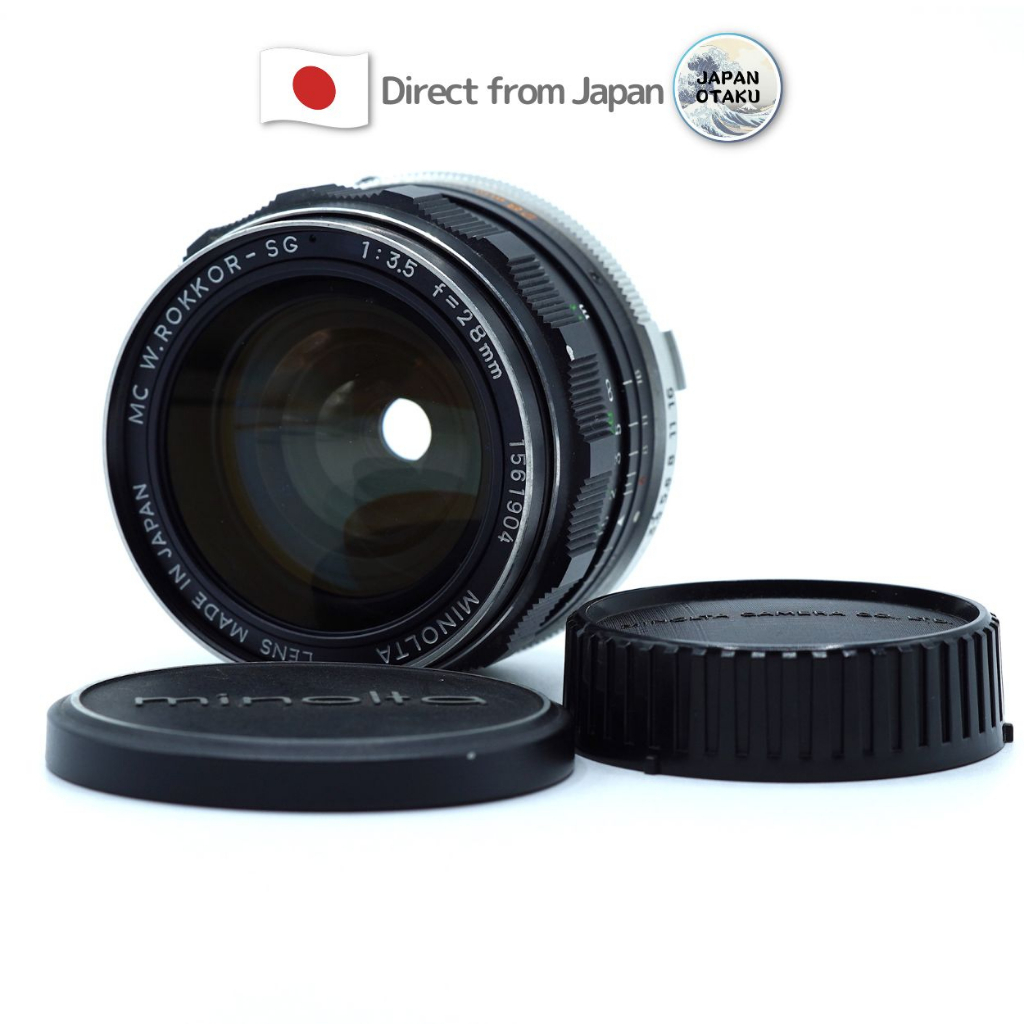 [Used in Japan] " Vintage Lens " MC W.ROKKOR-SG 28mm f/3.5 " earlier model " Minolta Released in ...