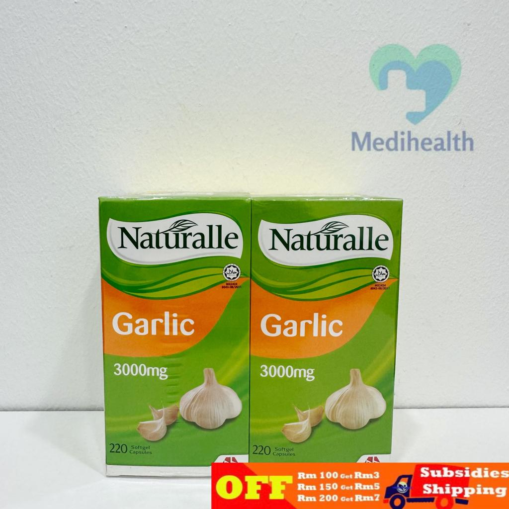 Naturalle Garlic 3000 mg Softgel Capsules (2 x 220's) | Shopee Malaysia