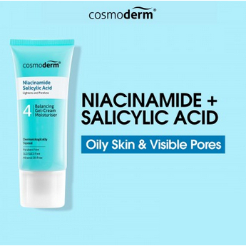 Cosmoderm Niacinamide Salicylic Acid Balancing Gel-Cream Moisturiser ...