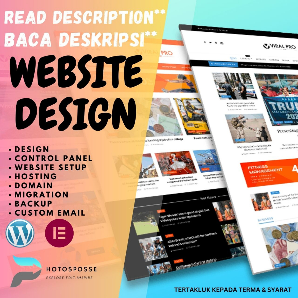 [BACA DESKRIPSI] PROFESSIONAL SERVIS DESIGN LAMAN WEB / WEBSITE ...