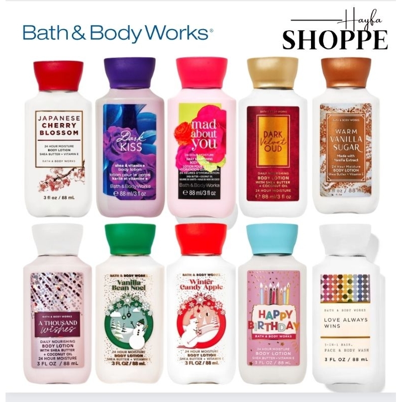 100% ORIGINAL BATH AND BODY WORKS TRAVEL SIZE BODY LOTION | Shopee Malaysia
