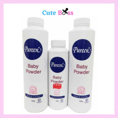 PUREEN Baby Powder Mild & Caring Bedak Bayi 525g X 2 + Free 325g | FREE ...