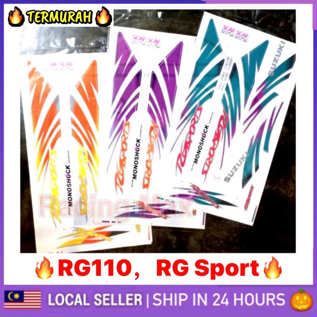 Suzuki RGS RG Sport 110 RG110 RG / RU (2) Body Sticker Stripe Strike ...