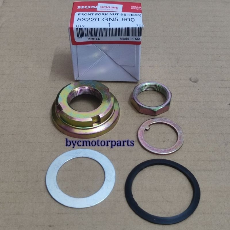 HONDA EX5 EX5 DREAM FRONT FORK NUT COMPLETE SET ORIGINAL THAI HONDA ...