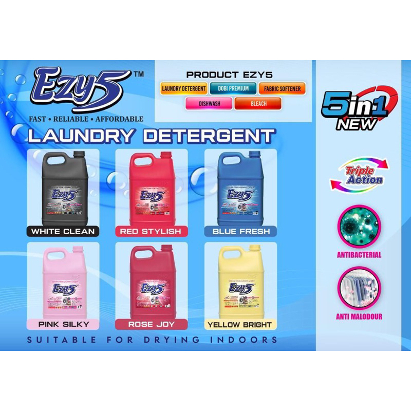 Ezy5 Detergent | Sabun Dobi Cuci Pakaian | Shopee Malaysia