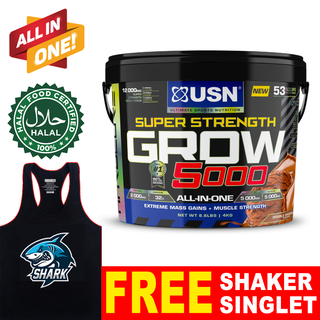 Super Strength Grow 5000 All-In-One USN Extreme Muscle Mass Strength ...