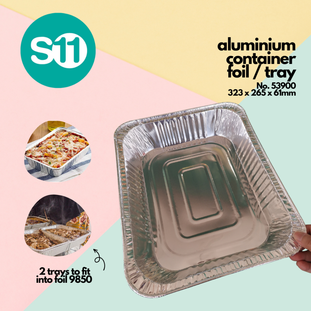 S11 53900 Half Size Aluminium Foil Tray 5 Keping (Pcs) Buffet Catering ...