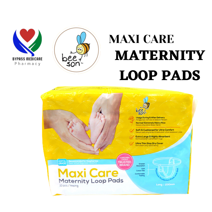 Bee Son Maternity Pad Loop Maxi Care Hospital Grade 10's | Shopee Malaysia