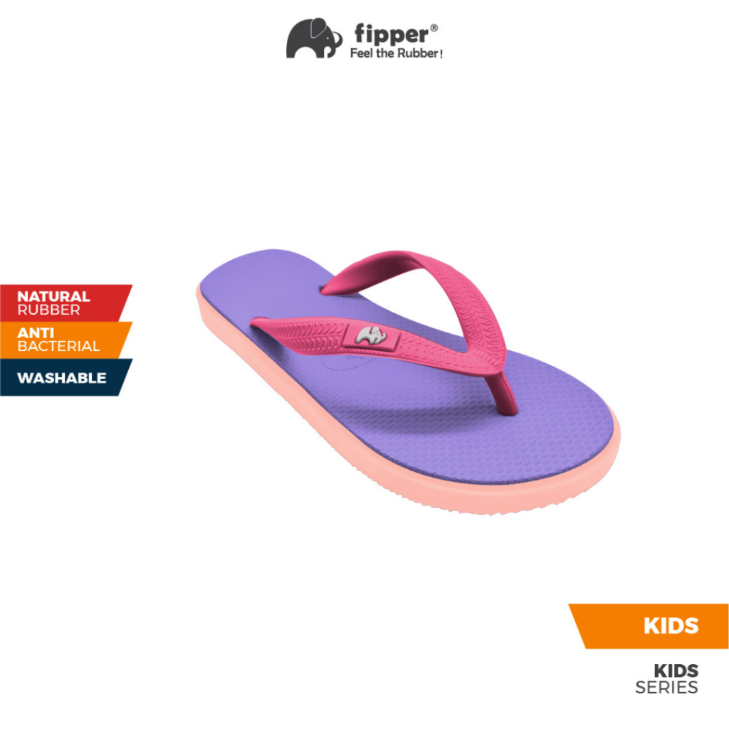 Fipper Kids Rubber for Children in Purple (Moody) / Peach (Melon ...