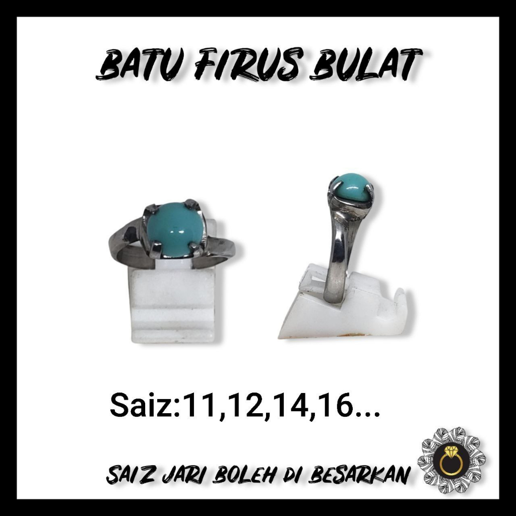 BATU FIRUS BULAT / RING STAINLESS STEEL | Shopee Malaysia