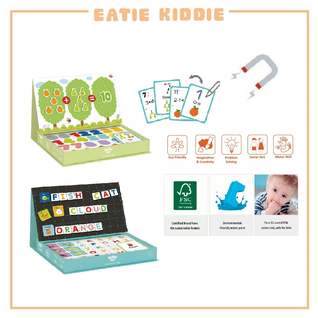 Magnetic Alphabet Counting Puzzle Game in Box I Educational Toys for ...