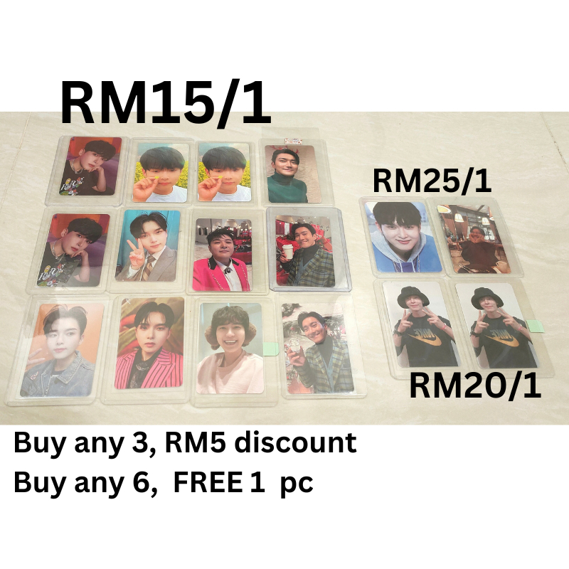 Super Junior Donghae Ryeowook Kyuhyun Siwon Shindong official photocard ...
