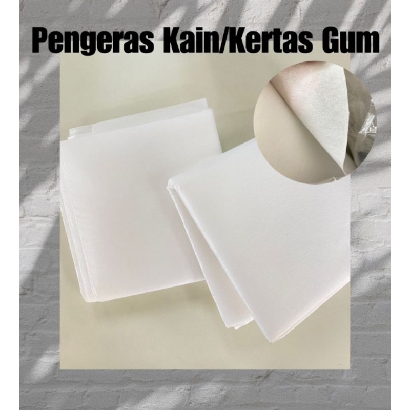 2MTS/Gum paper/Pengeras Kain/Kertas Gum/Pelapis Leher Baju/Ready Stock ...