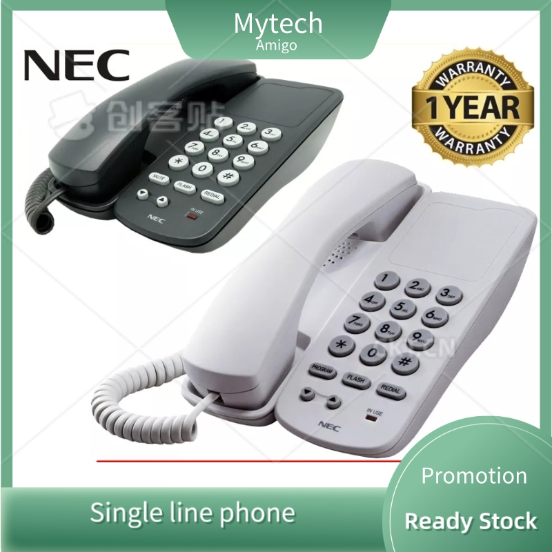 NEC Basic Single Line Telephone AT-40 Telefon Rumah / Office | Shopee Malaysia