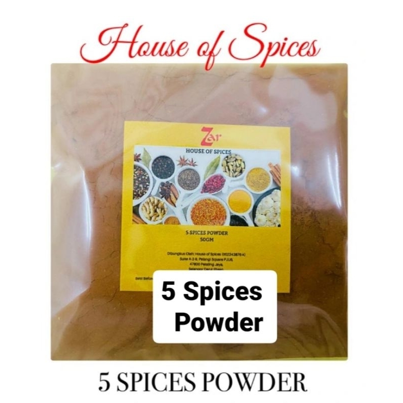 5 Spices Powder HALAL 50g, 100g, 200g | Shopee Malaysia