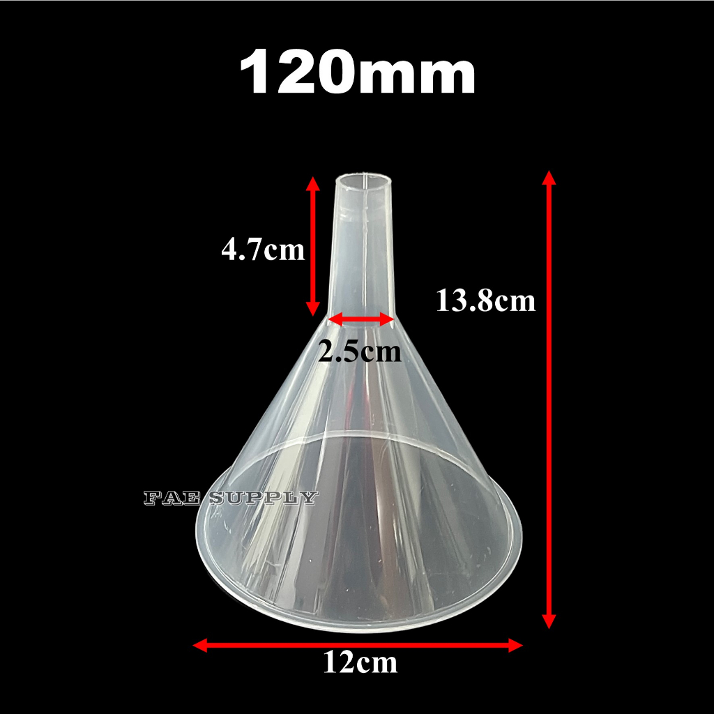 Plastic Funnel 75 90 100 120 150mm Filter Funnel For Lab Use Perfume ...